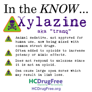 Xylazine aka “tranq” is in Maryland | HC DrugFree